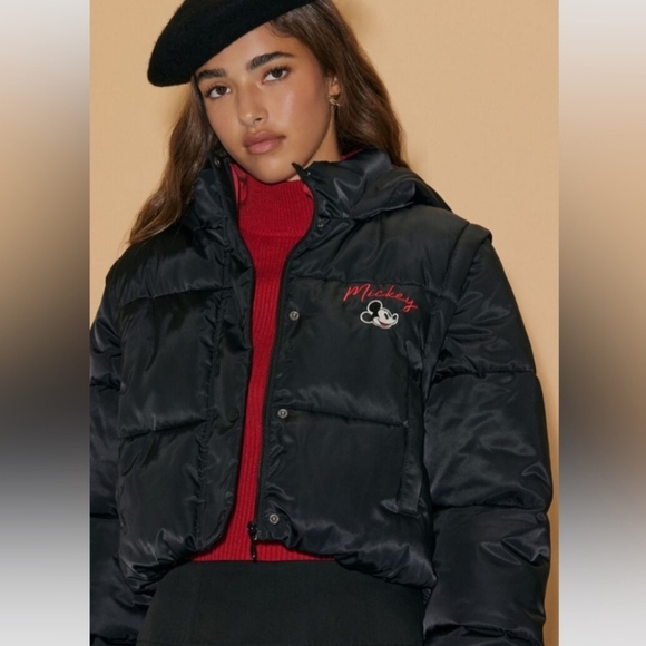 Disney x Forever 21 | Jackets & Coats | Nwt Disney Forever 2 Mickey ...